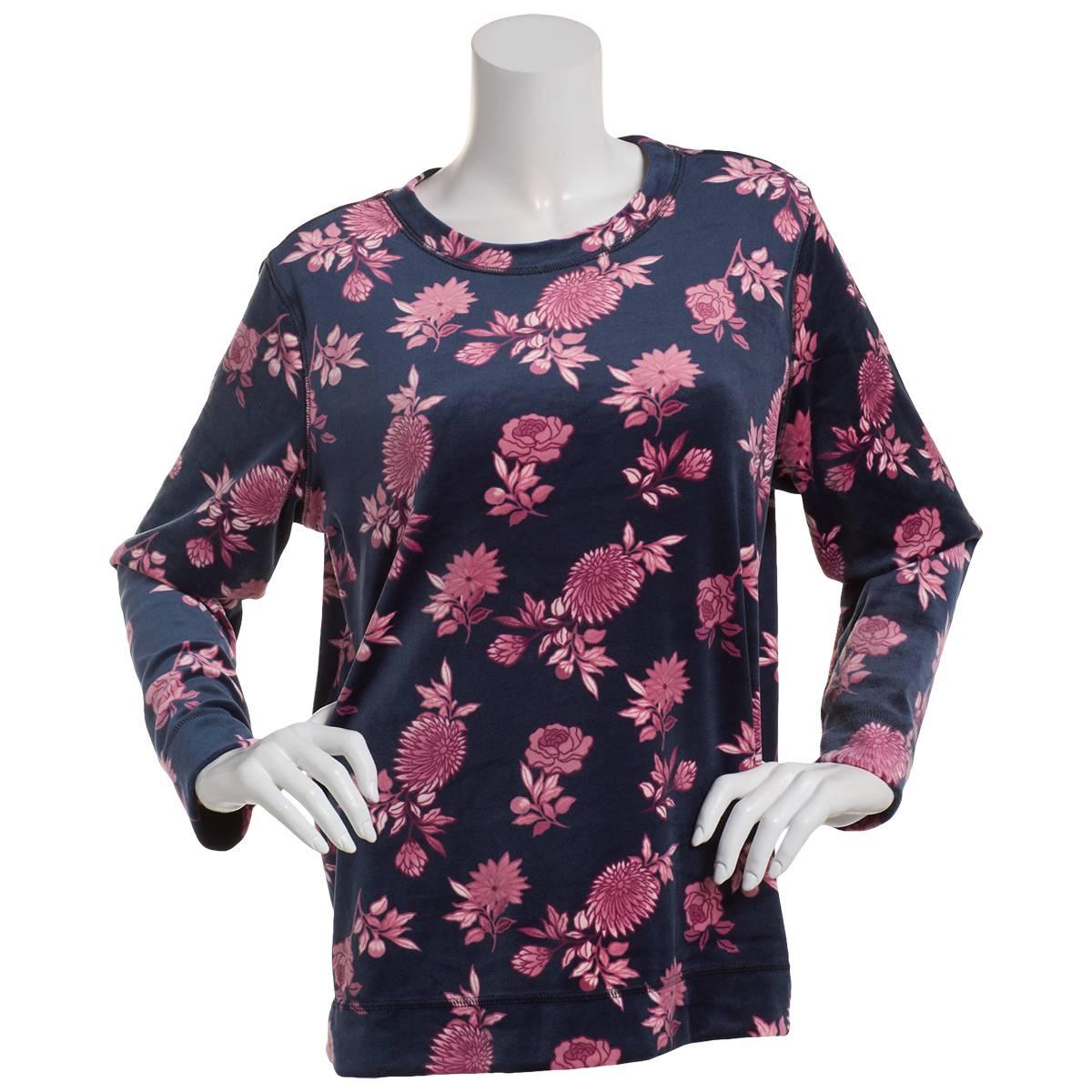 Click here for Petite Hasting & Smith Long Sleeve Floral Velour B... prices