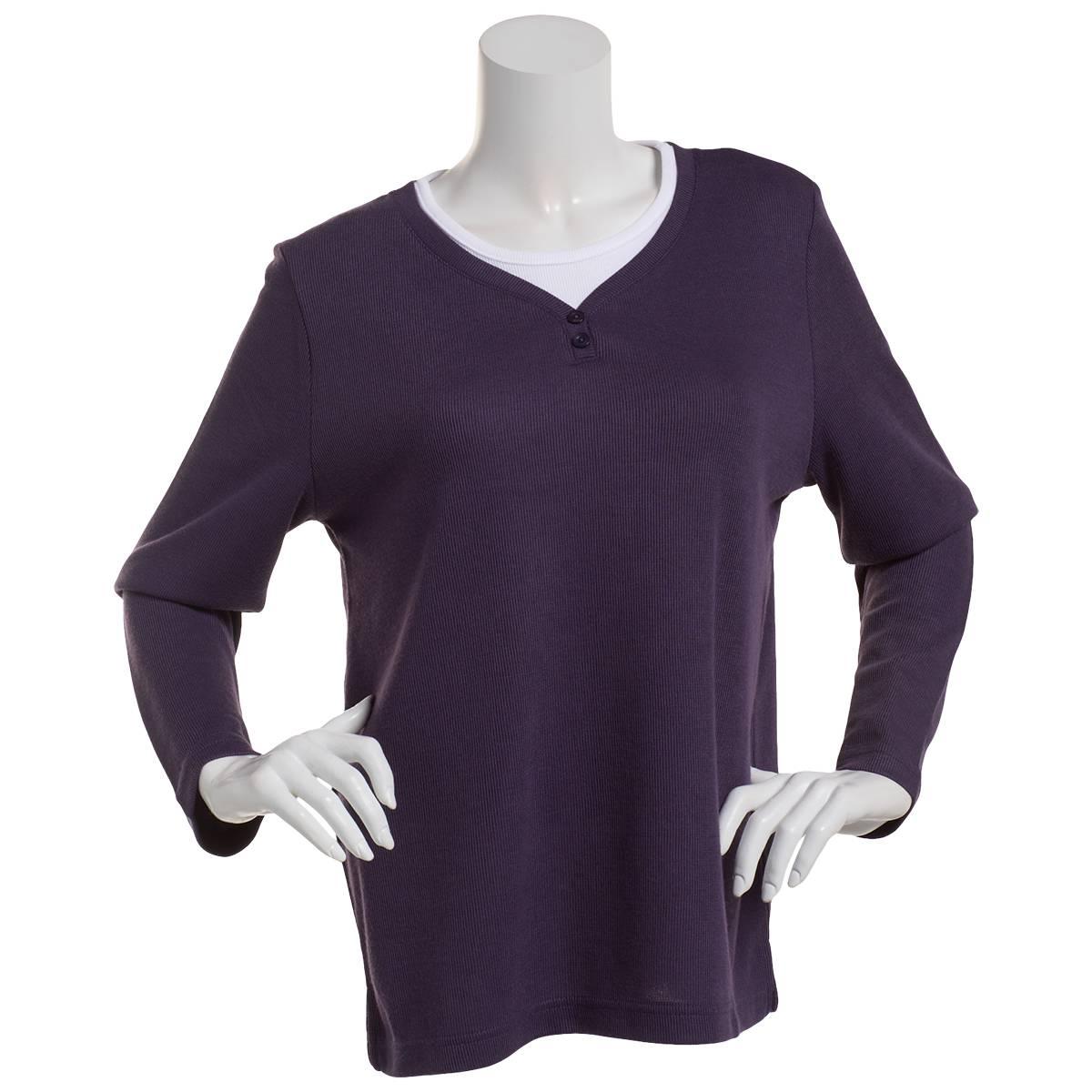 Click here for Petite Hasting & Smith Long Sleeve Solid Tee with... prices