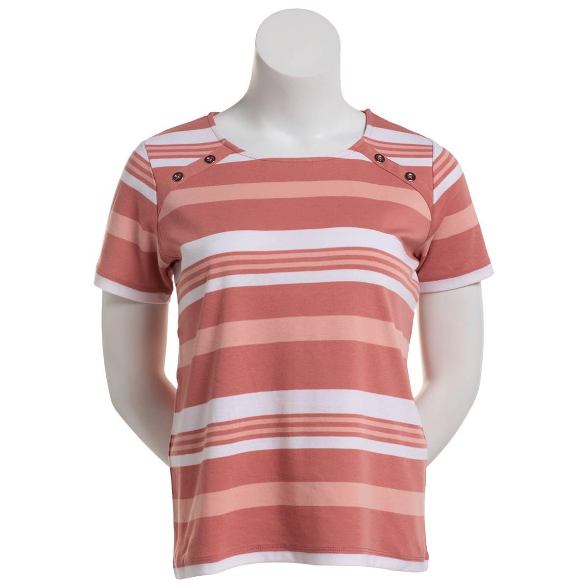 Click here for Plus Size Hasting & Smith Short Sleeve Stripe Butt... prices