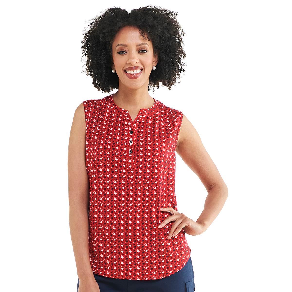 Click here for Womens Hasting & Smith Sleeveless Spilt Neck Ameri... prices