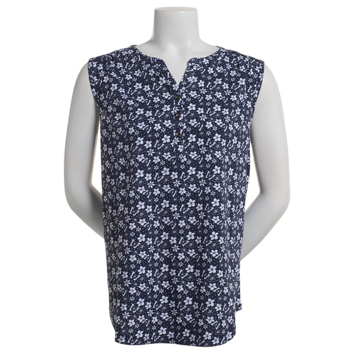 Click here for Plus Size Hasting & Smith Split Neck Floral Henley... prices