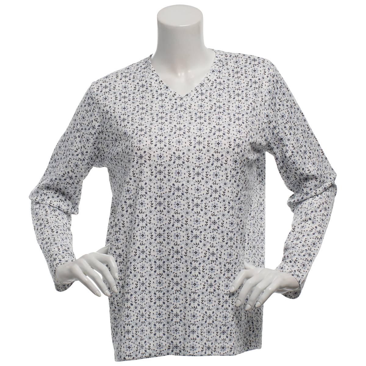 Click here for Petite Hasting & Smith Long Sleeve V-Neck Floral T... prices