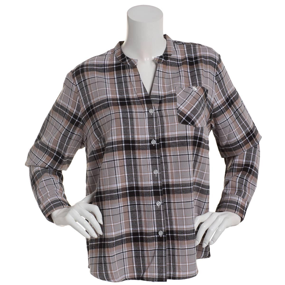 Click here for Petite Hasting & Smith Long Sleeve Button Front Pl... prices