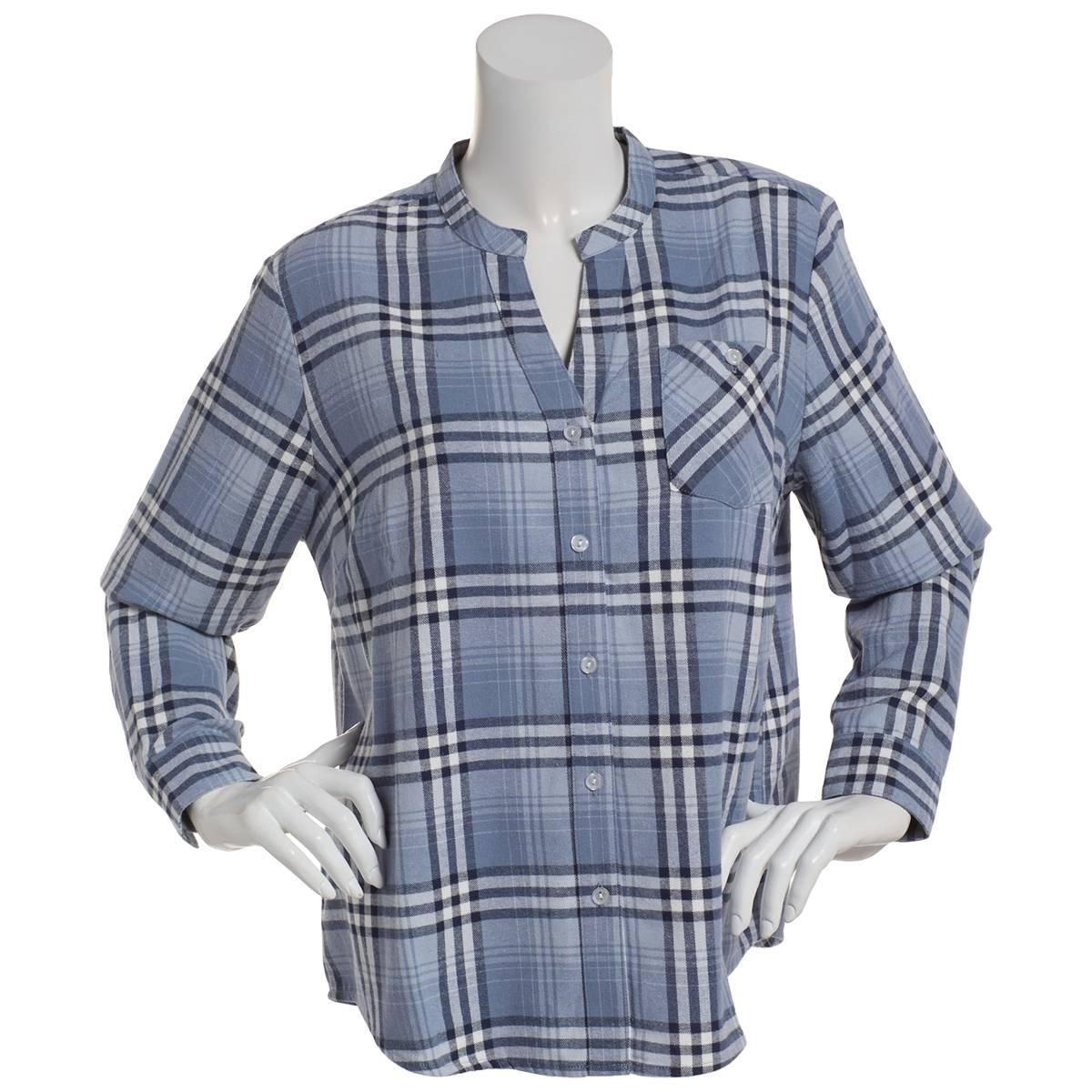 Click here for Petite Hasting & Smith Long Sleeve Button Front Pl... prices
