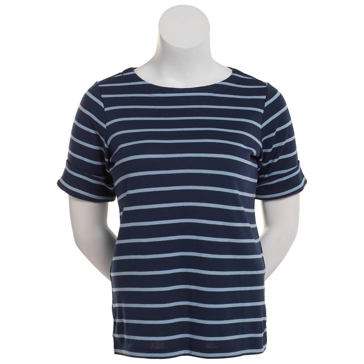 Click here for Petite Hasting & Smith Elbow Sleeve Stripe Boat Ne... prices