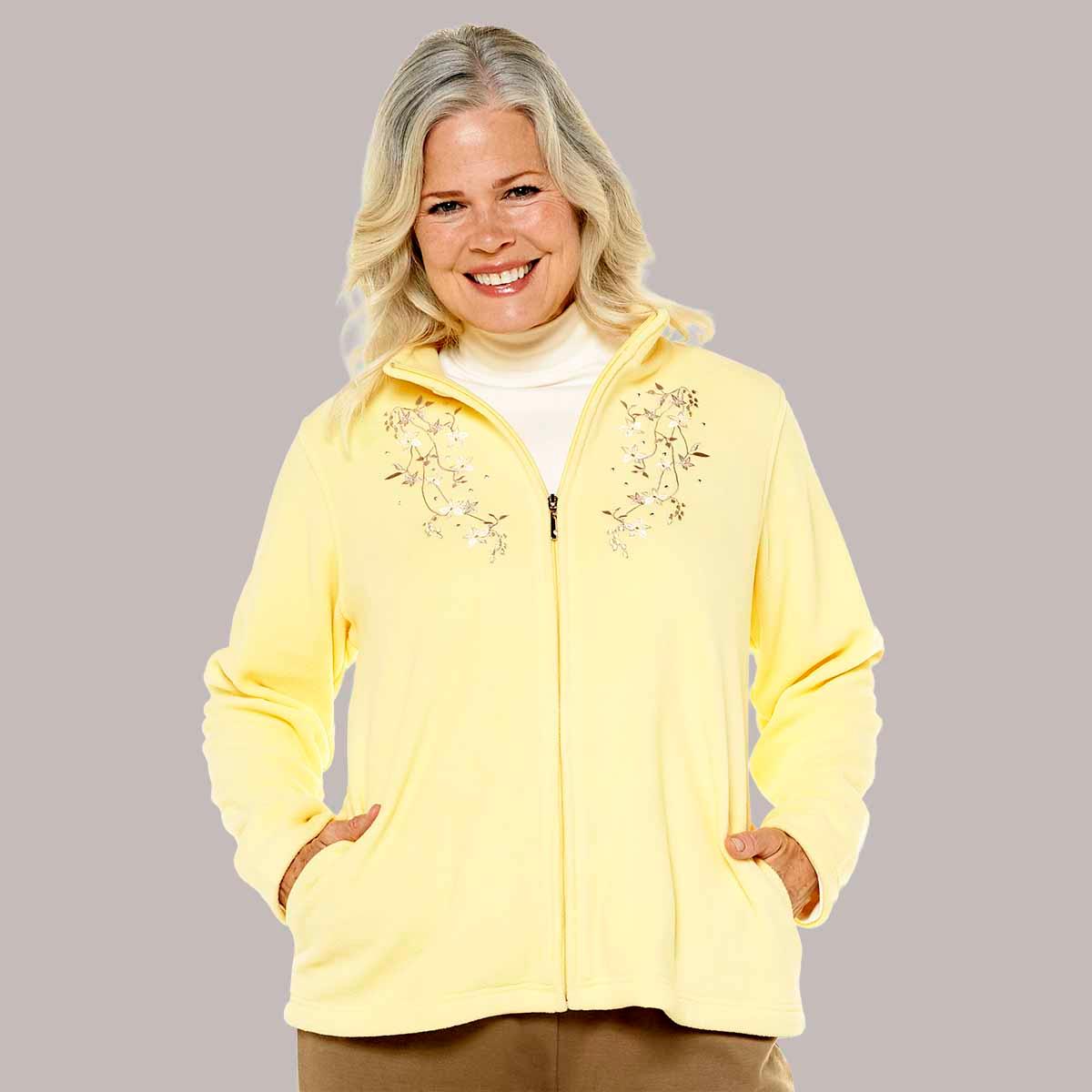 Click here for Petite Hasting & Smith Long Sleeve Embroidered Fle... prices