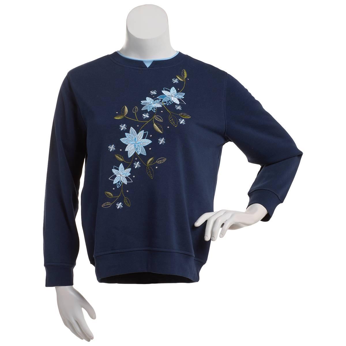Click here for Petite Hasting & Smith Shimmering Floral Vines Swe... prices
