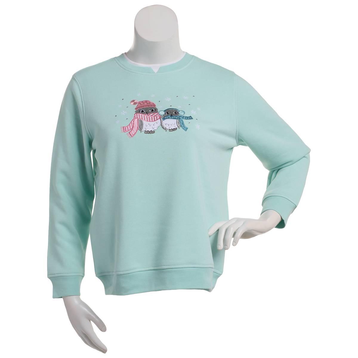 Click here for Womens Hasting & Smith Show Owl Holiday Sweatshirt prices