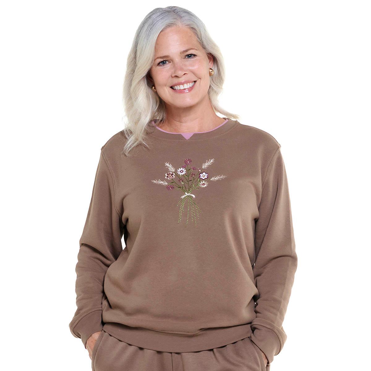 Click here for Petite Hasting & Smith Floral Bouquet Embroidered... prices