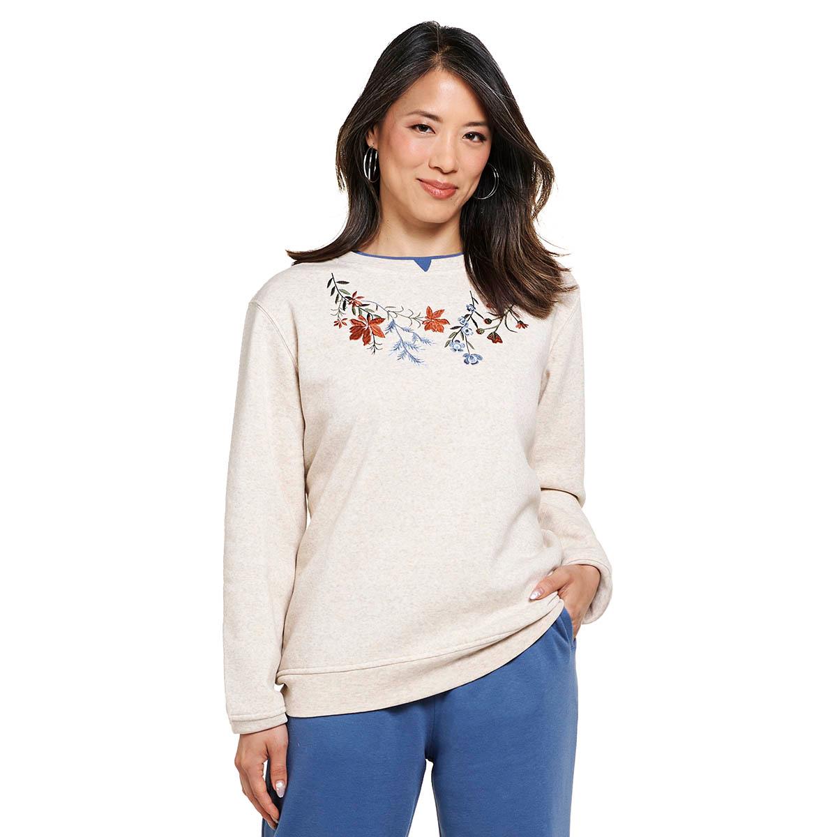 Click here for Petite Hasting & Smith Floral Bodice Embroidery Sw... prices