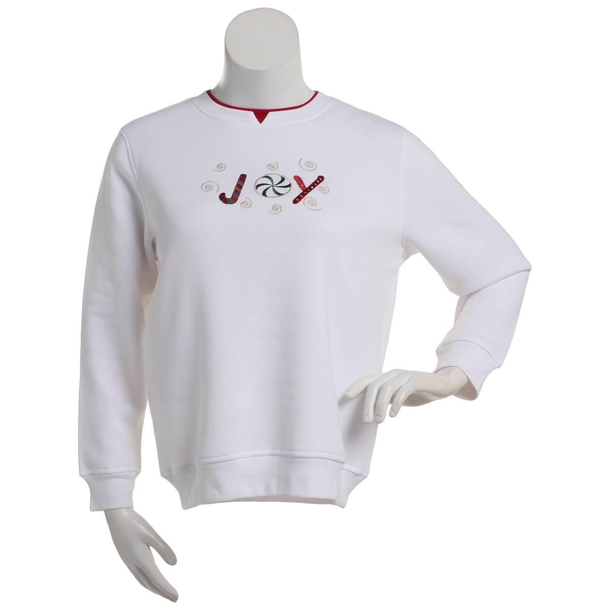 Click here for Womens Hasting & Smith Joy Holiday Embroidered Swe... prices