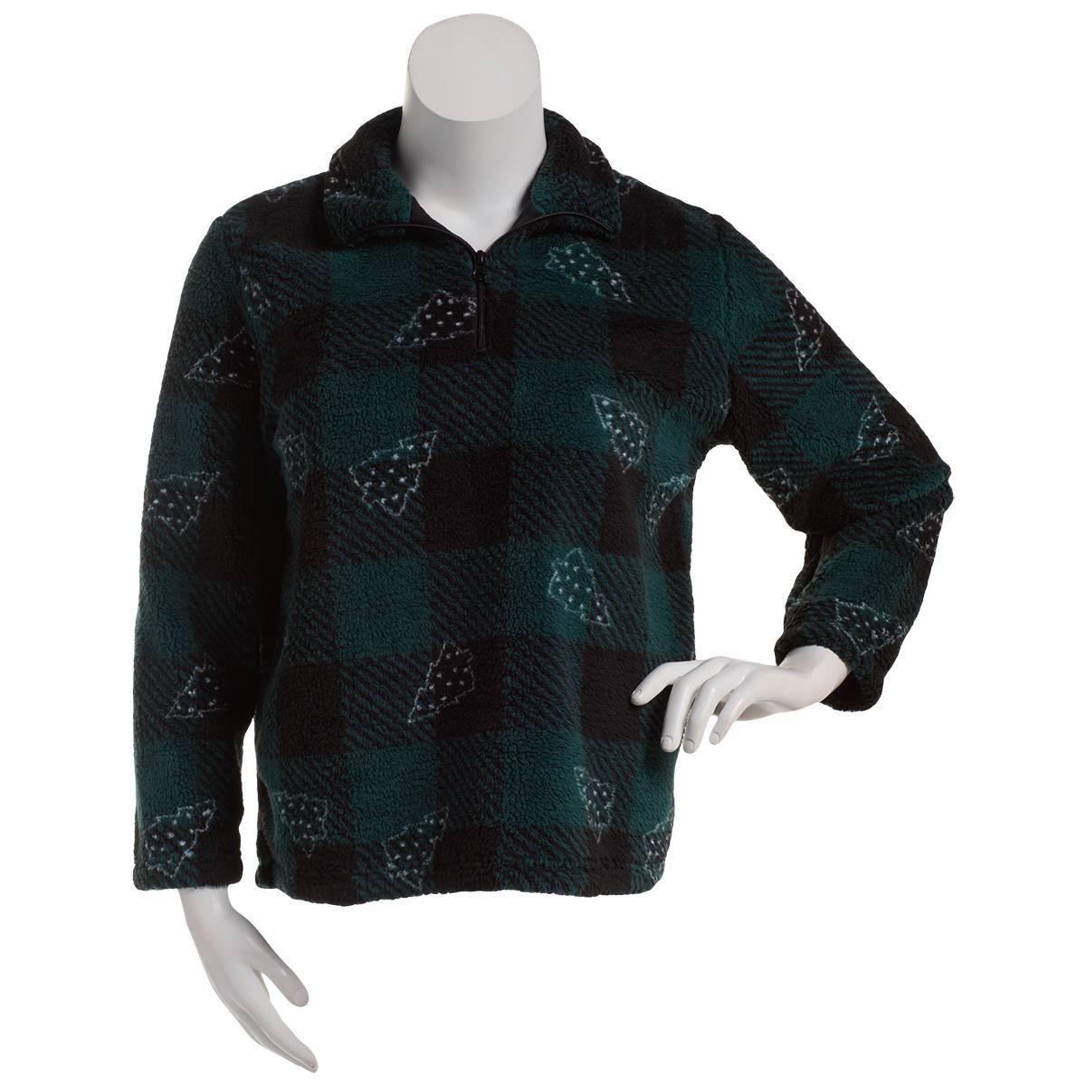 Click here for Plus Size Hasting & Smith Cozy Sherpa Sweatshirt -... prices