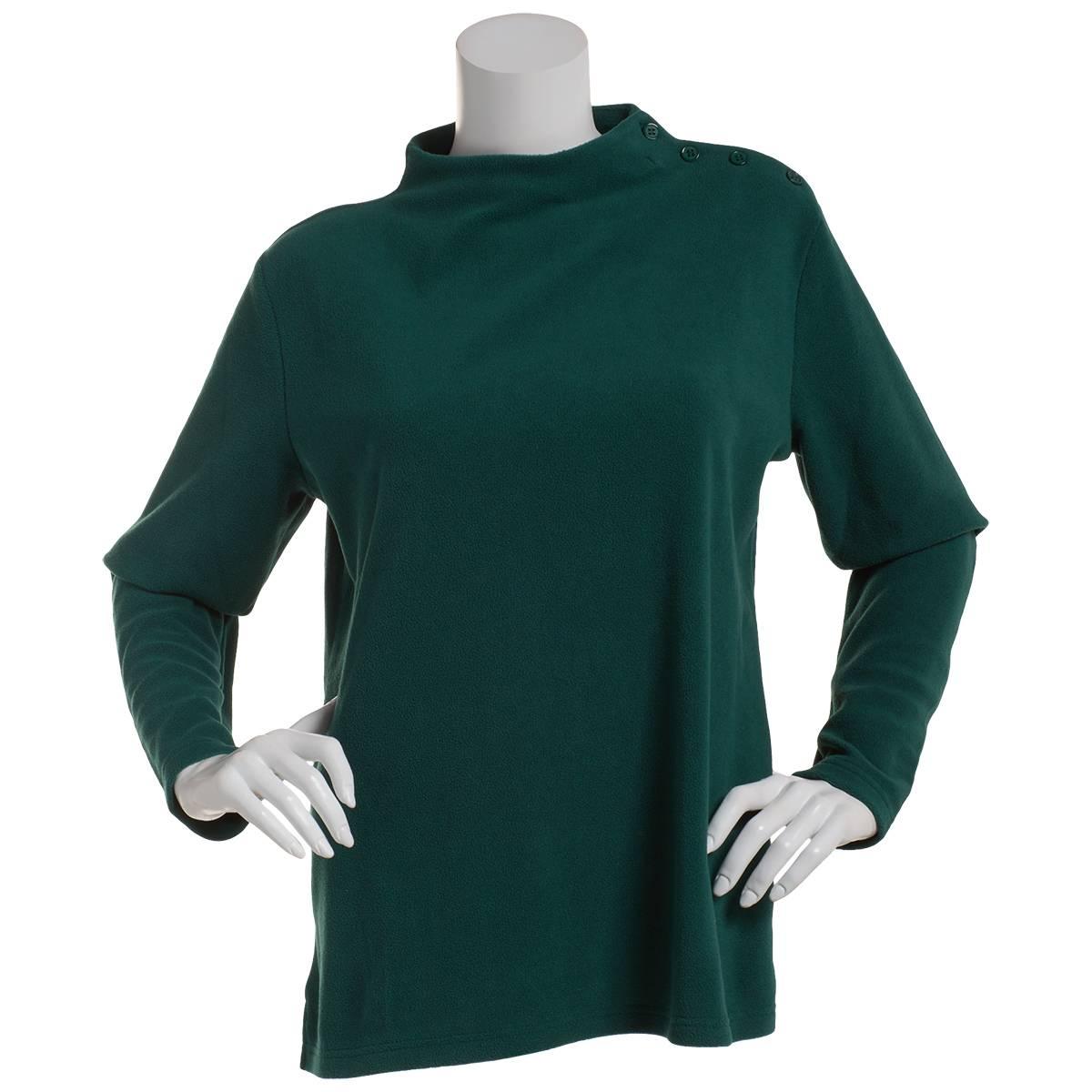 Click here for Womens Hasting & Smith Button Shoulder Micro Fleec... prices