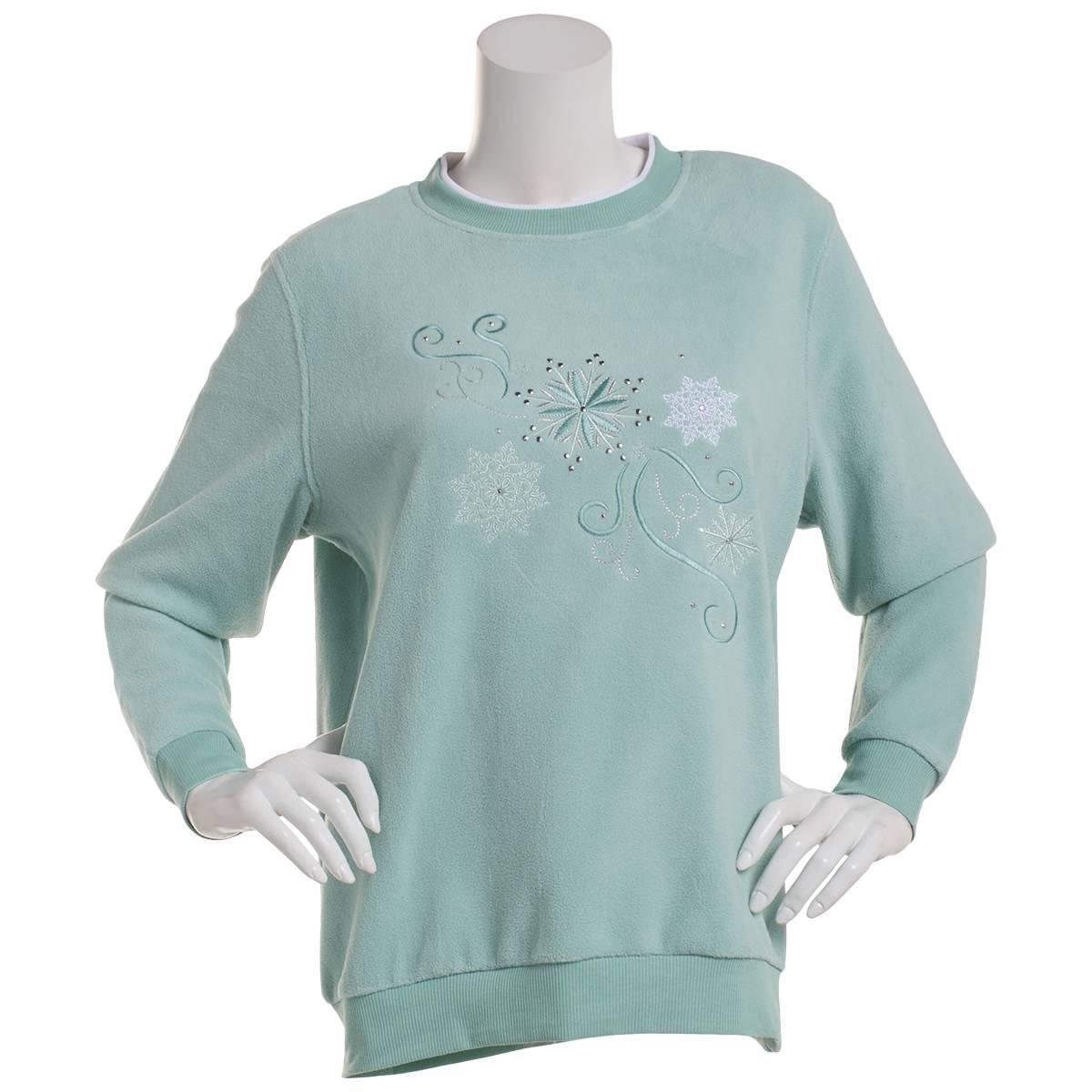 Click here for Womens Madison Taylor Snowflake Swirl Embroidered... prices