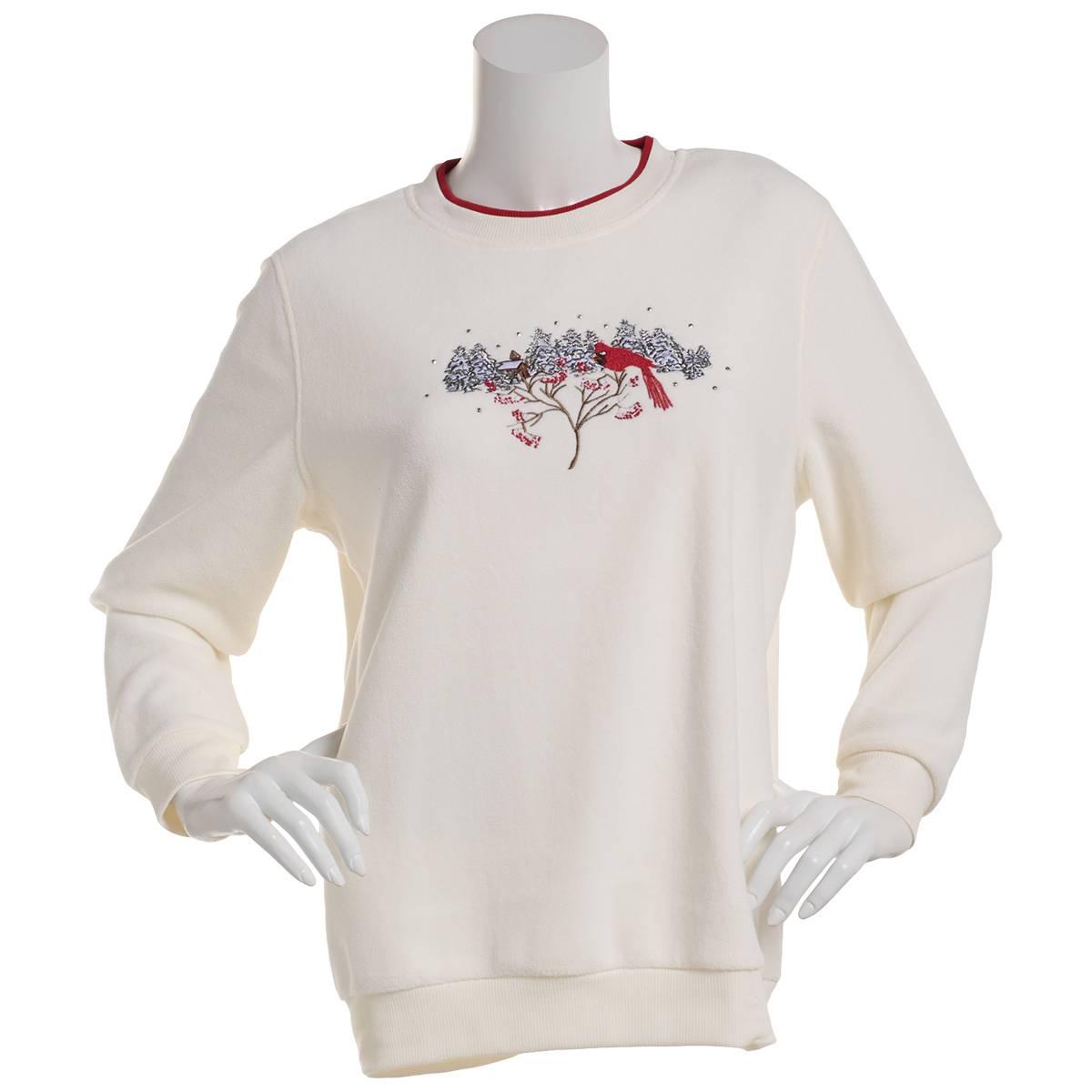 Click here for Petite Madison Taylor Cardinal On Branch Embroider... prices
