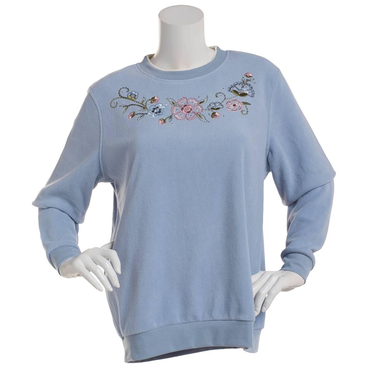 Click here for Womens Madison Taylor Viney Floral Crew Neck Fleec... prices