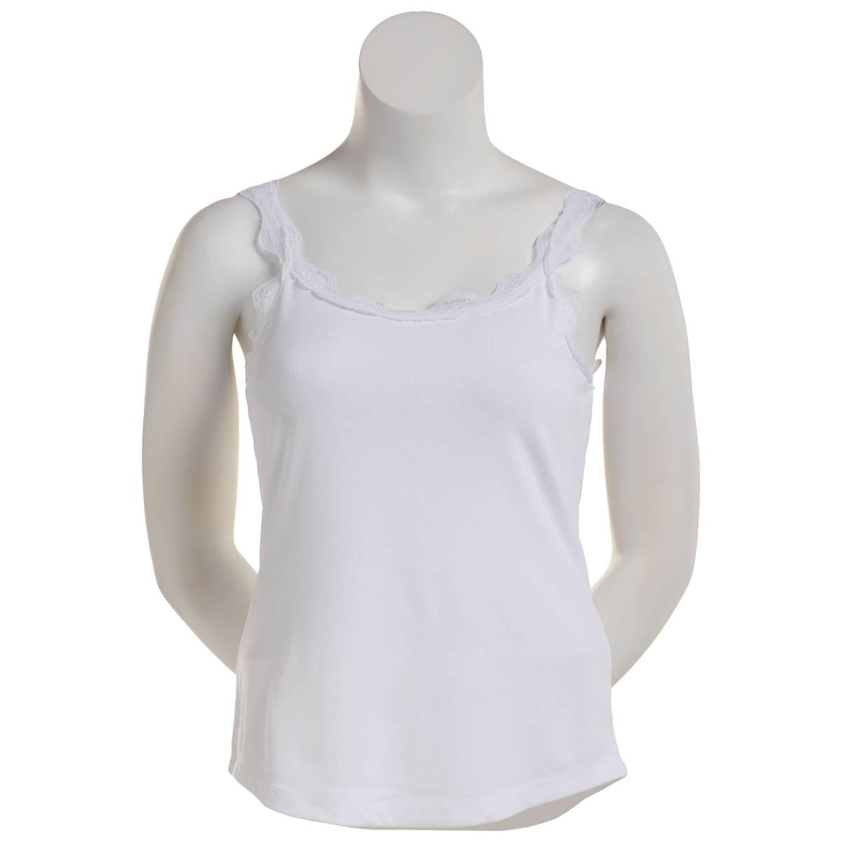 Click here for Plus Size Architect(R) Lace Trim Rib Camisole prices