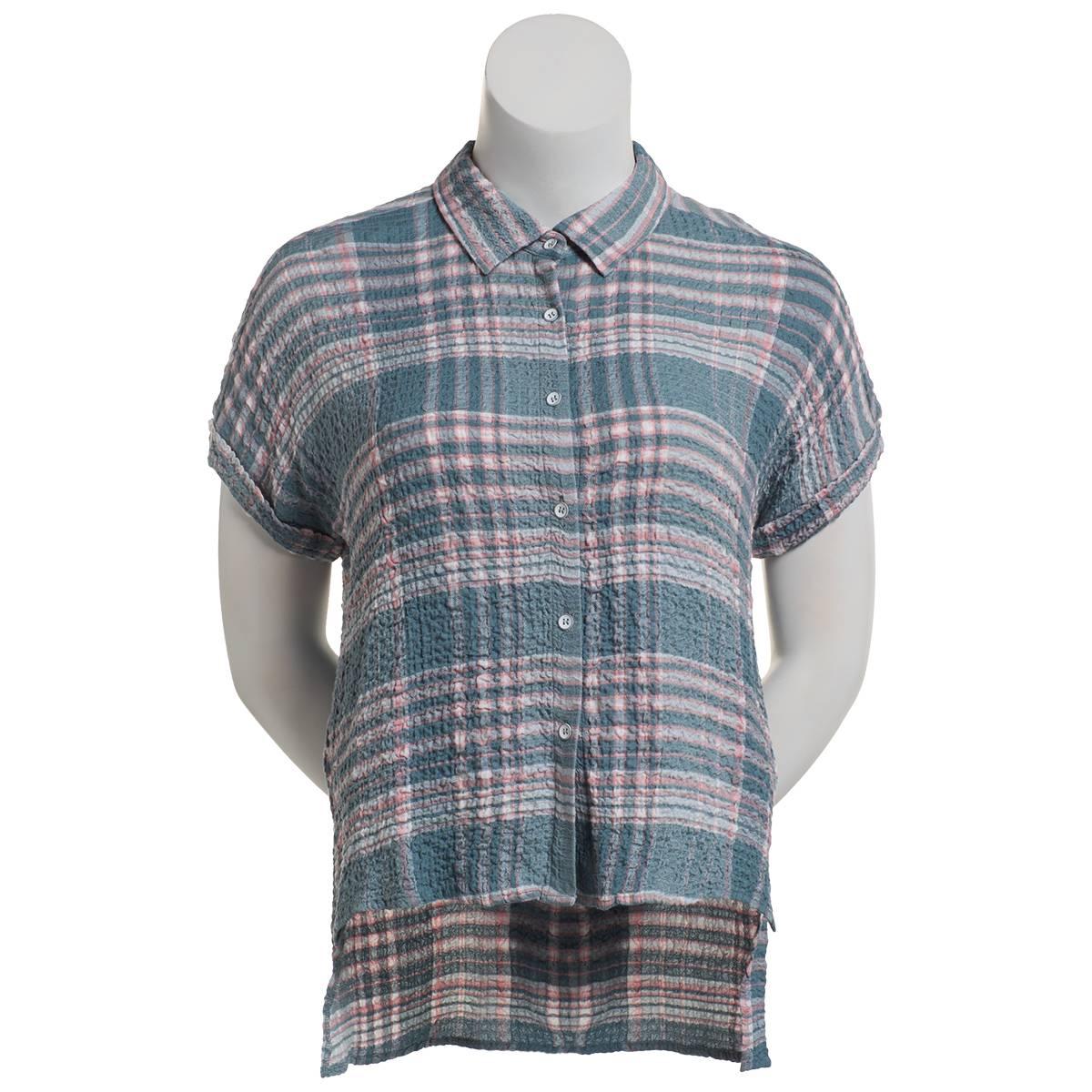 Click here for Plus Size Mountain Ridge Crinkle Dolman Sleeve Hig... prices