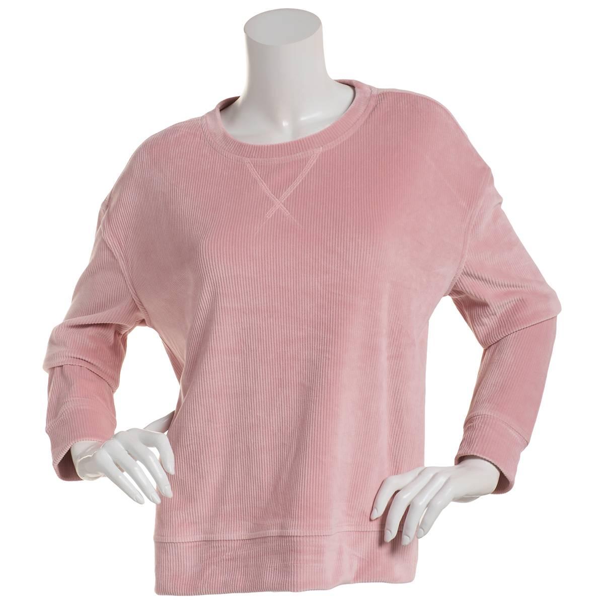 Click here for Petite Mountain Ridge Long Sleeve Velour Sweater prices