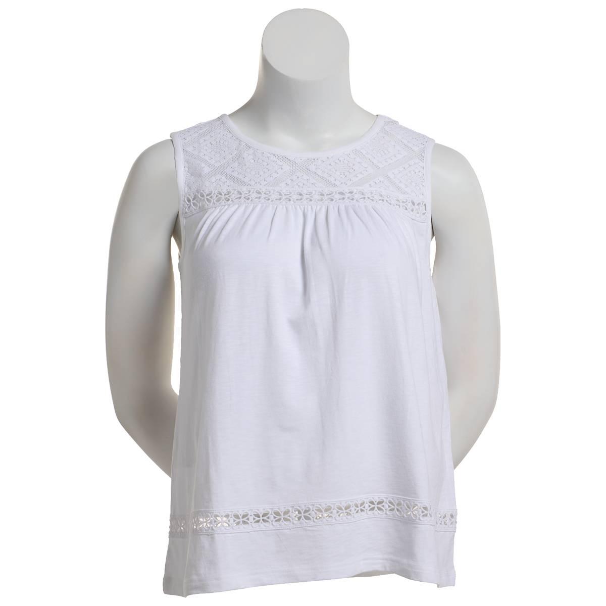 Click here for Womens Architect(R) Sleeveless Lace Crochet A-Line... prices