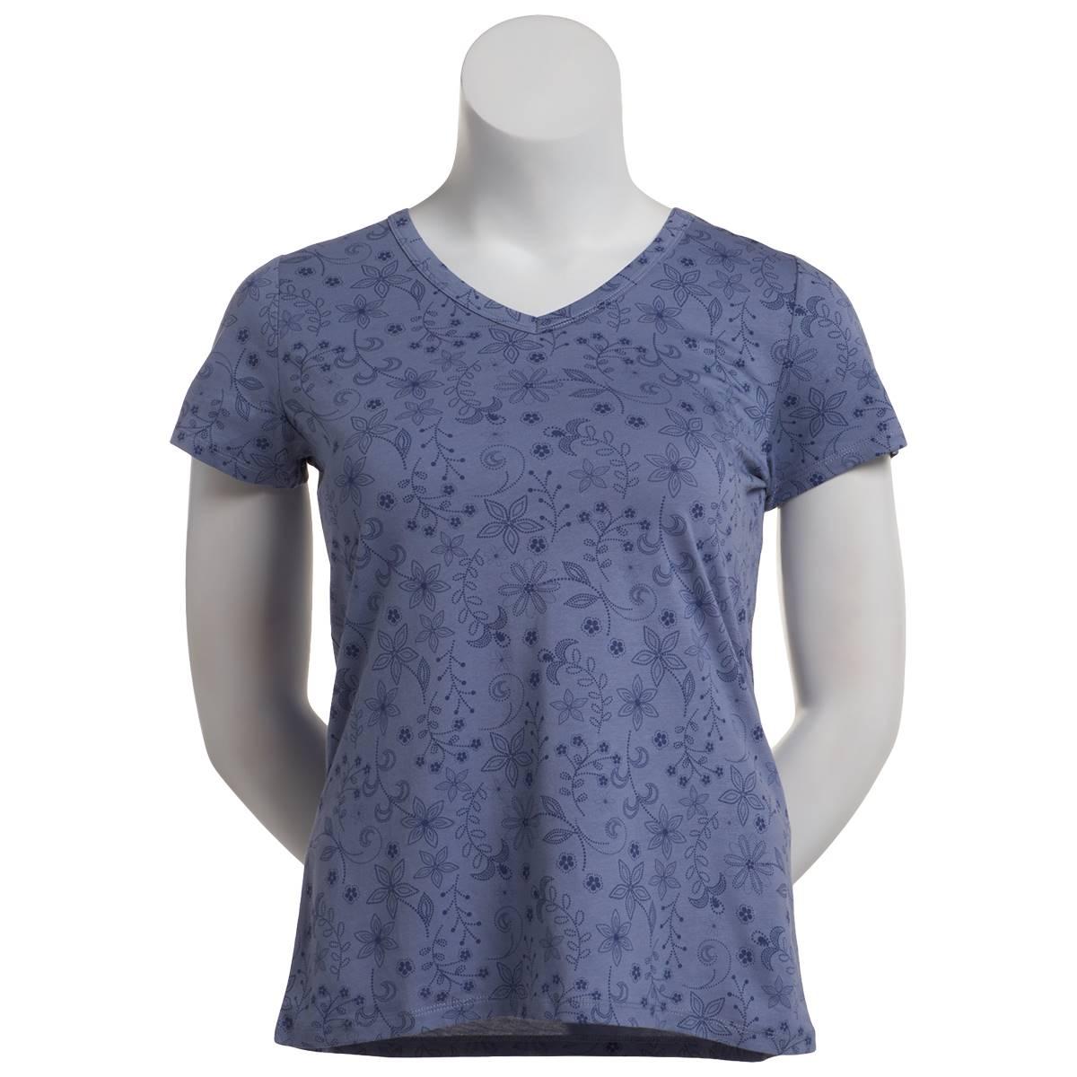Click here for Womens Architect(R) Short Sleeve V-Neck Stencil Fl... prices