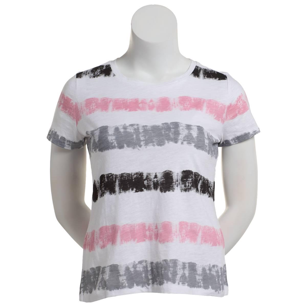 Click here for Petite Architect(R) Short Sleeve Crew Neck Tie Dye... prices