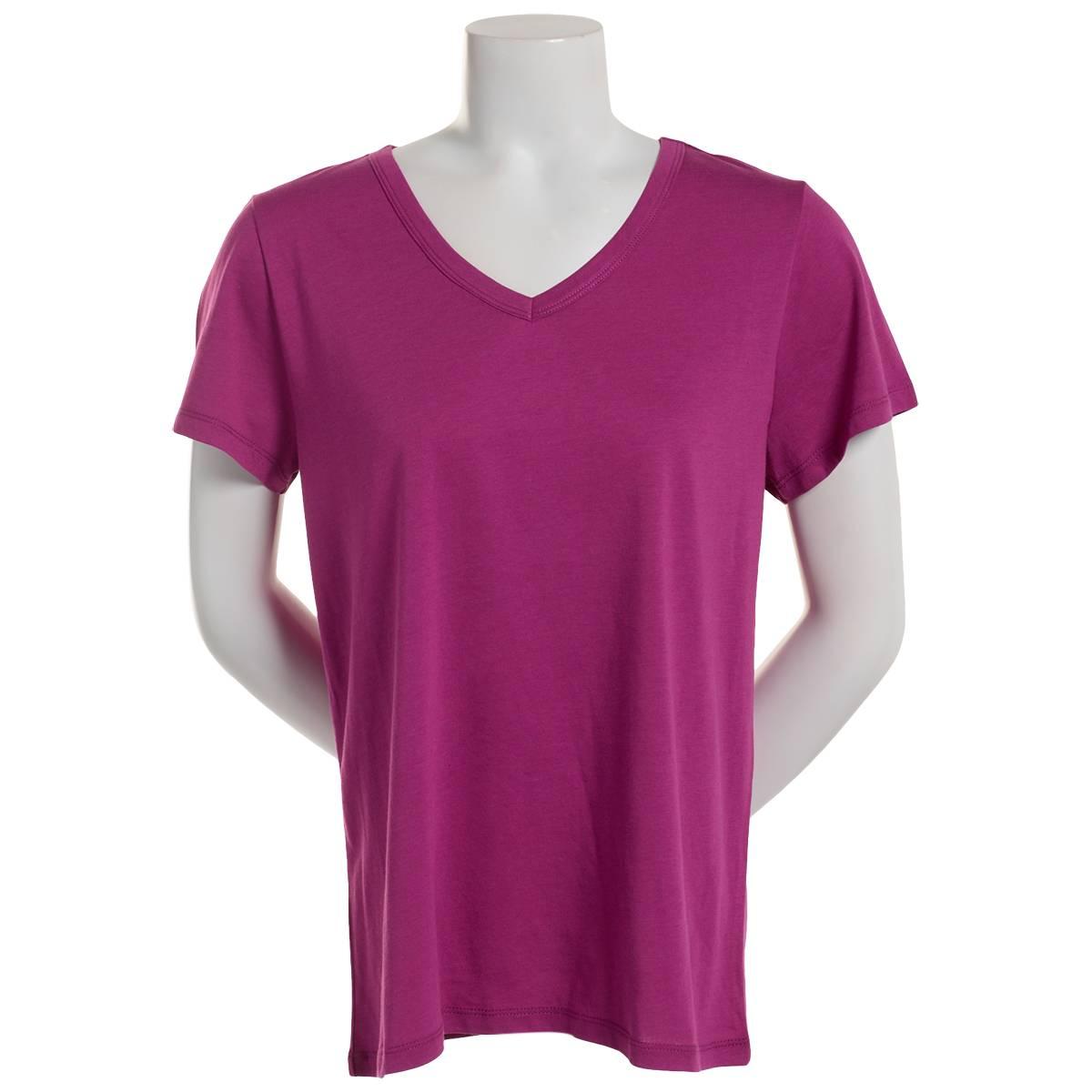 Click here for Women Architect(R) Short Sleeve V-Neck Solid Jerse... prices
