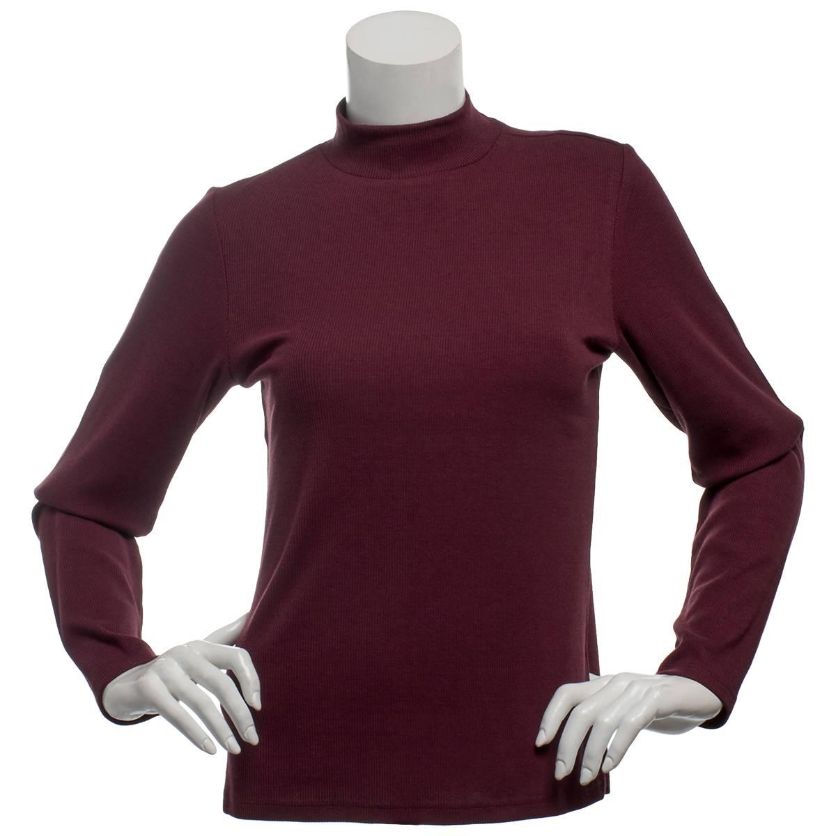 Click here for Womens Architect(R) Long Sleeve Rib Mock Neck Tee prices