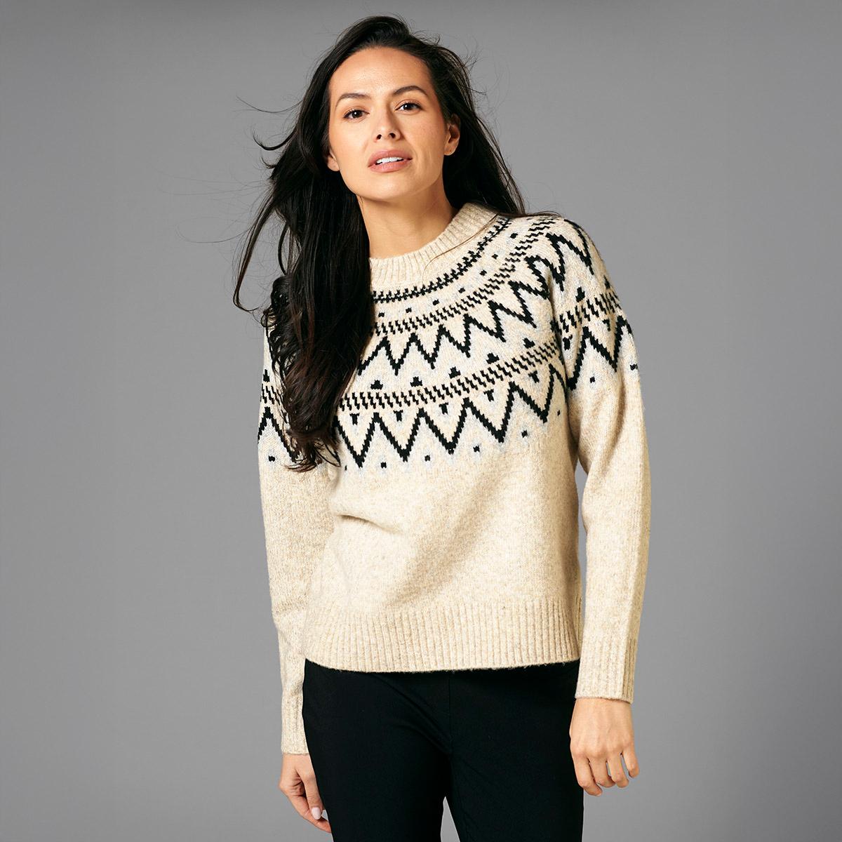 Click here for Womens Preswick & Moore(R) Long Sleeve Fair Isle C... prices