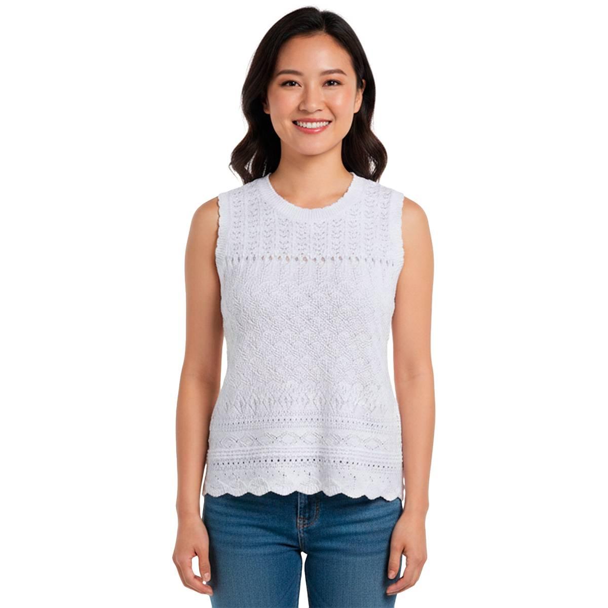 Click here for Womens Preswick & Moore(R) Sleeveless Pointelle St... prices