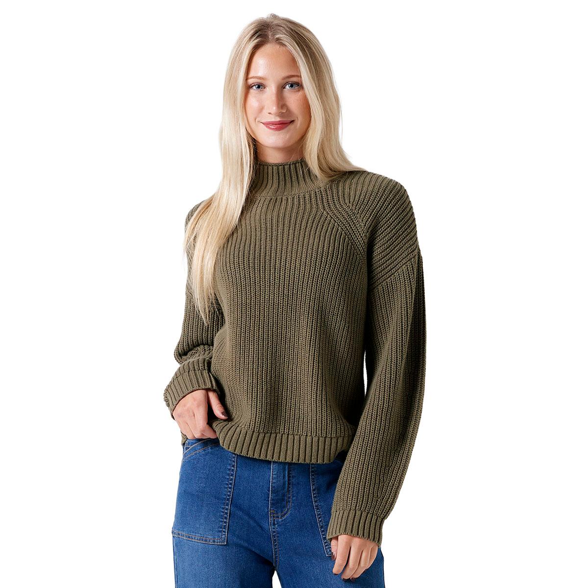 Click here for Plus Size Architect(R) Long Sleeve Shaker Stitch P... prices