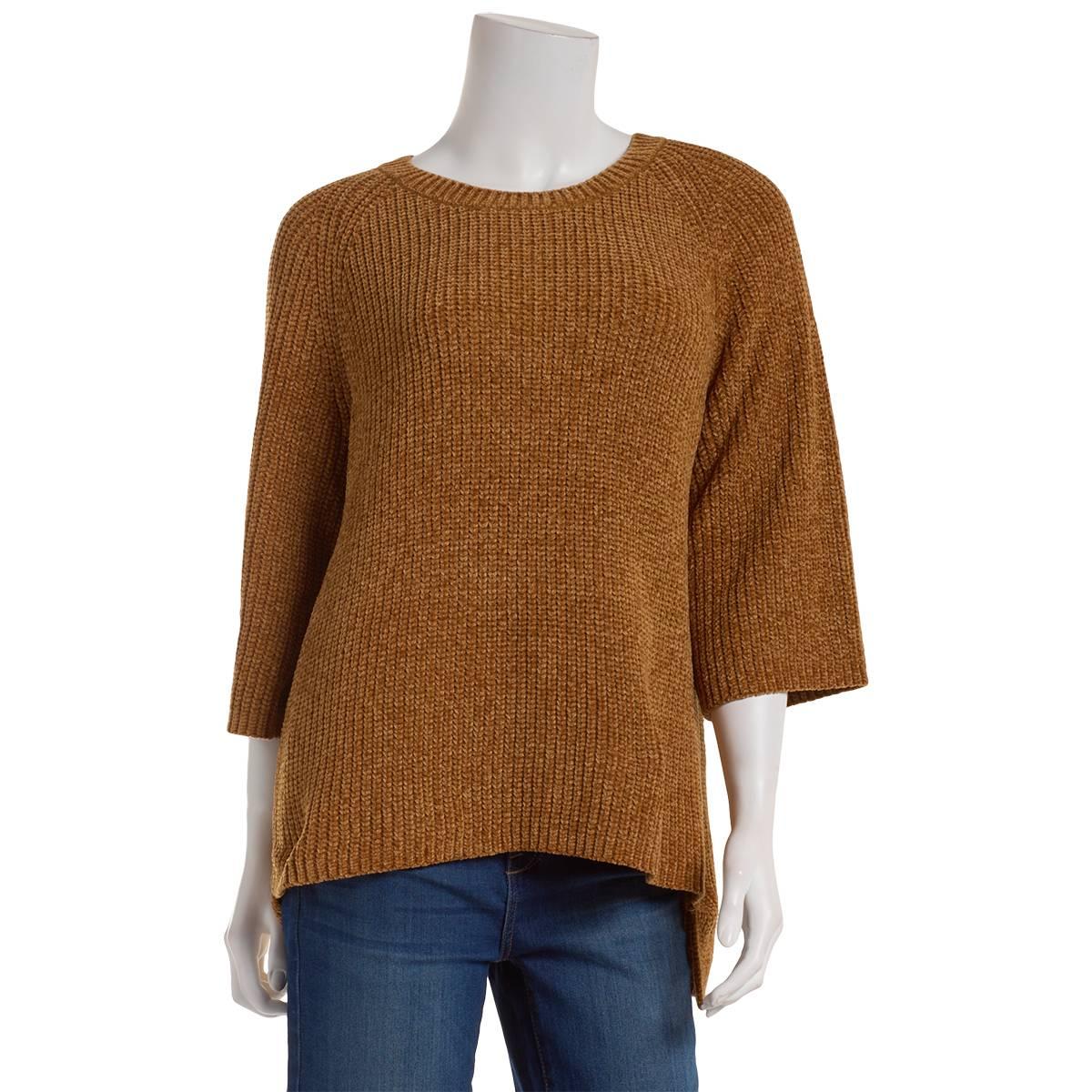Click here for Petite Architect(R) 3/4 Sleeve Chenille Sweater prices