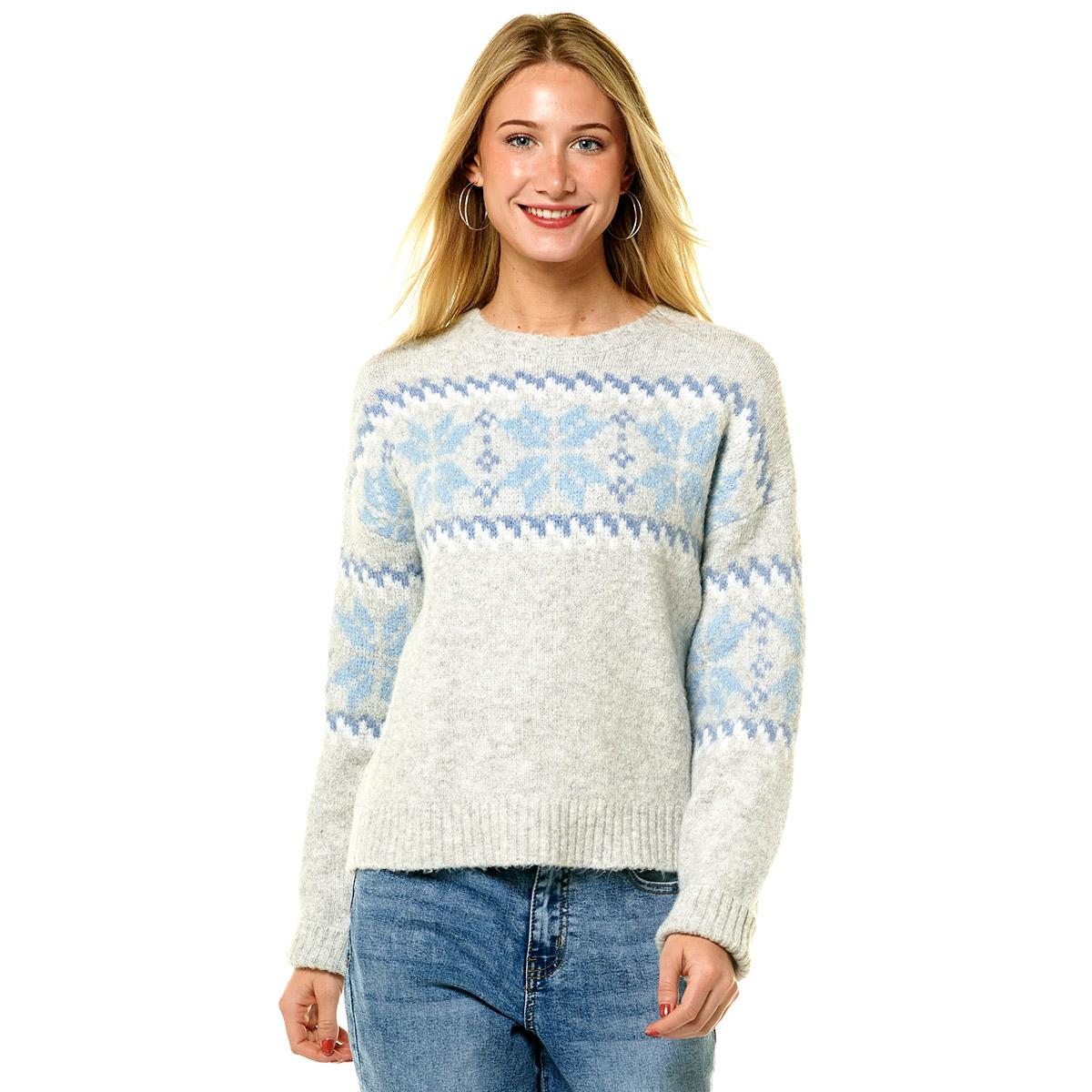 Click here for Womens Architect(R) Long Sleeve Snowflakes Fair Is... prices