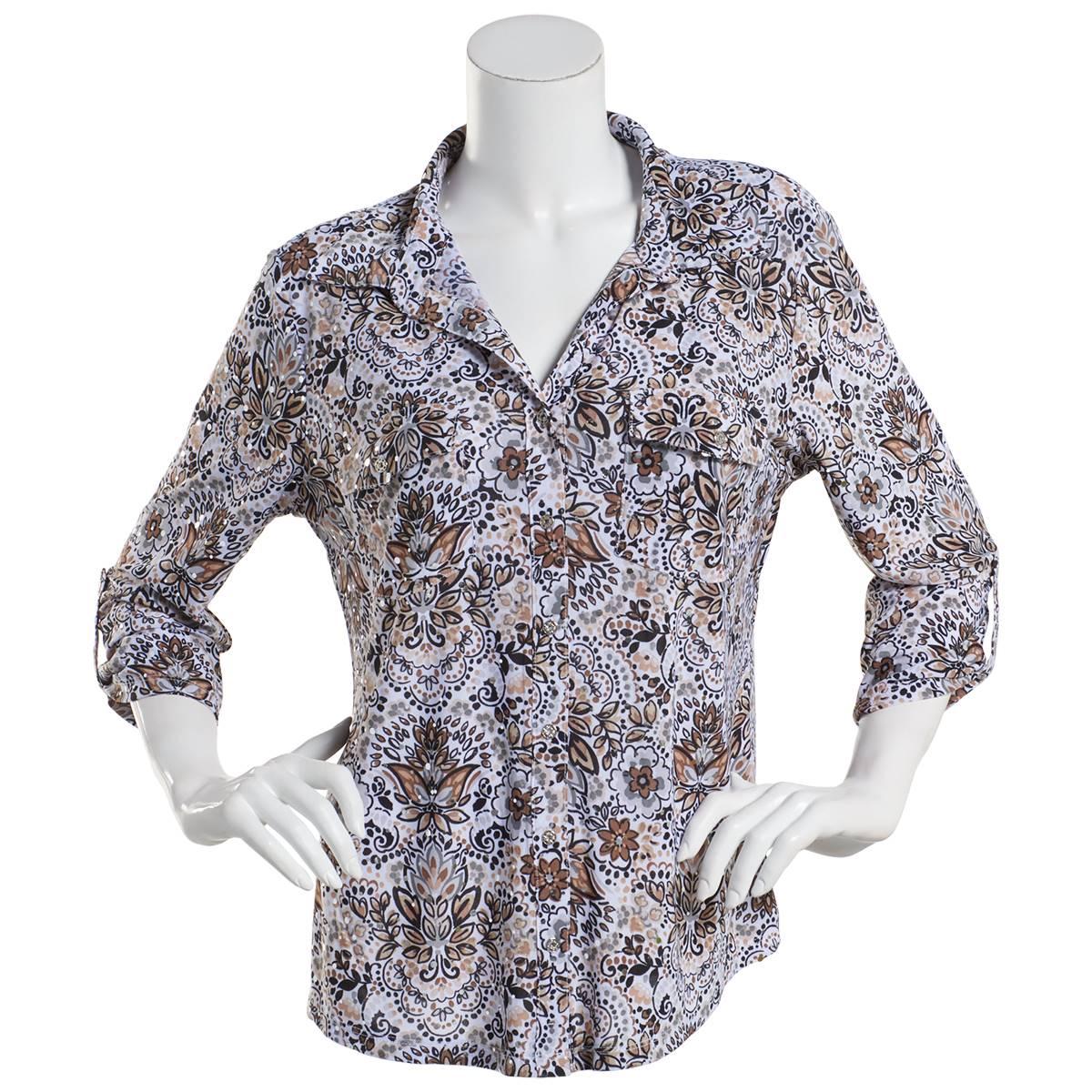 Click here for Womens Emily Daniels Folklore Floral Disco Dot But... prices