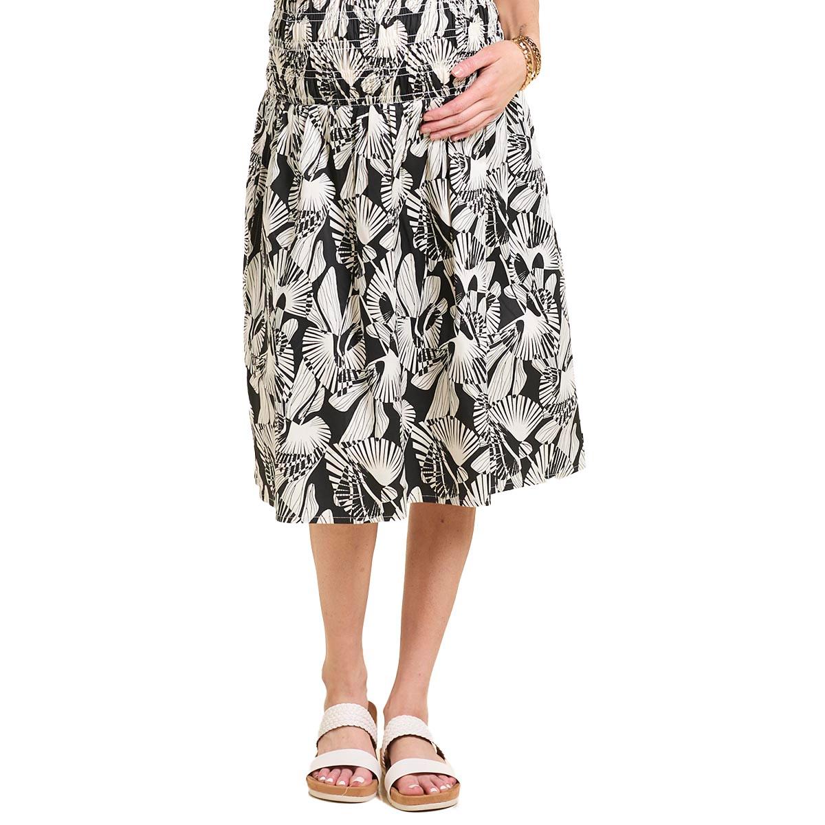 Click here for Womens Times Two Smocked Halter Maternity Skirt prices