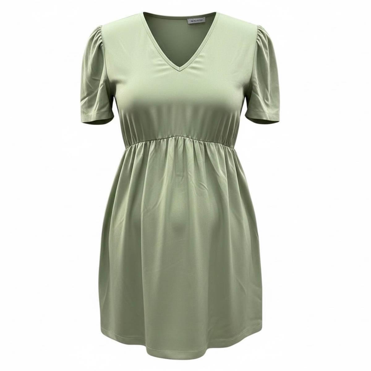 Click here for Womens Maternity Times Two Short Sleeve V-Neck Pep... prices