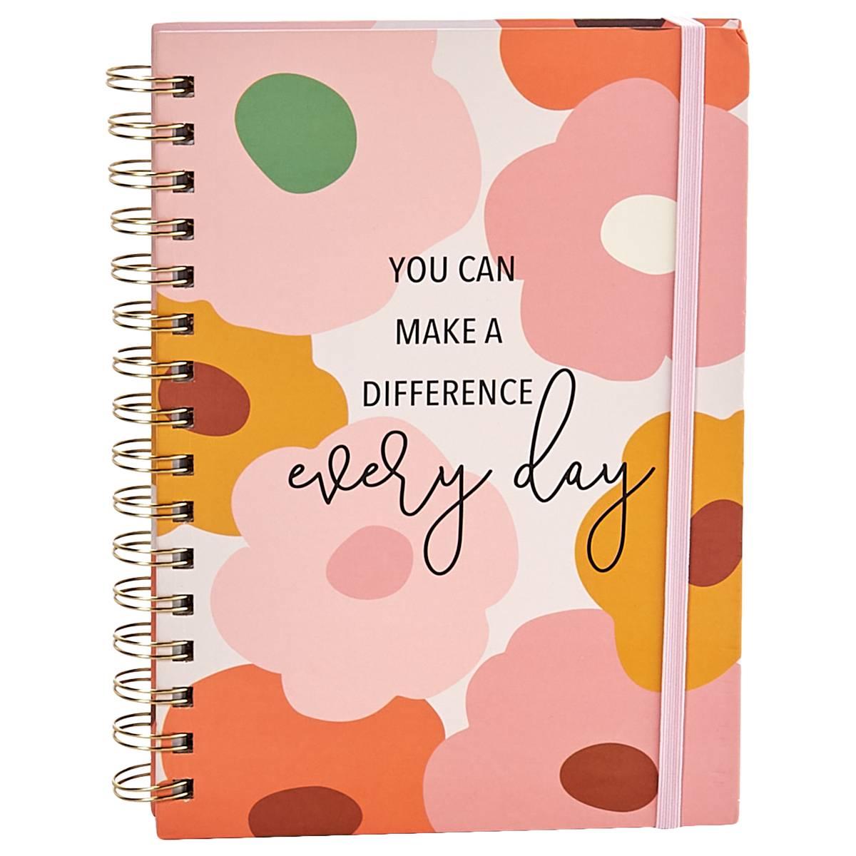 Click here for Votum Make A Difference Floral Spiral Notebook prices