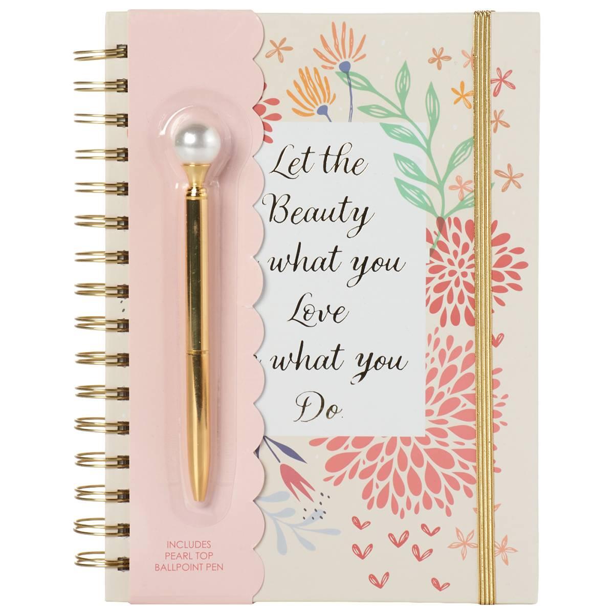 Click here for Votum Let The Beauty Spiral Notebook with Pen prices