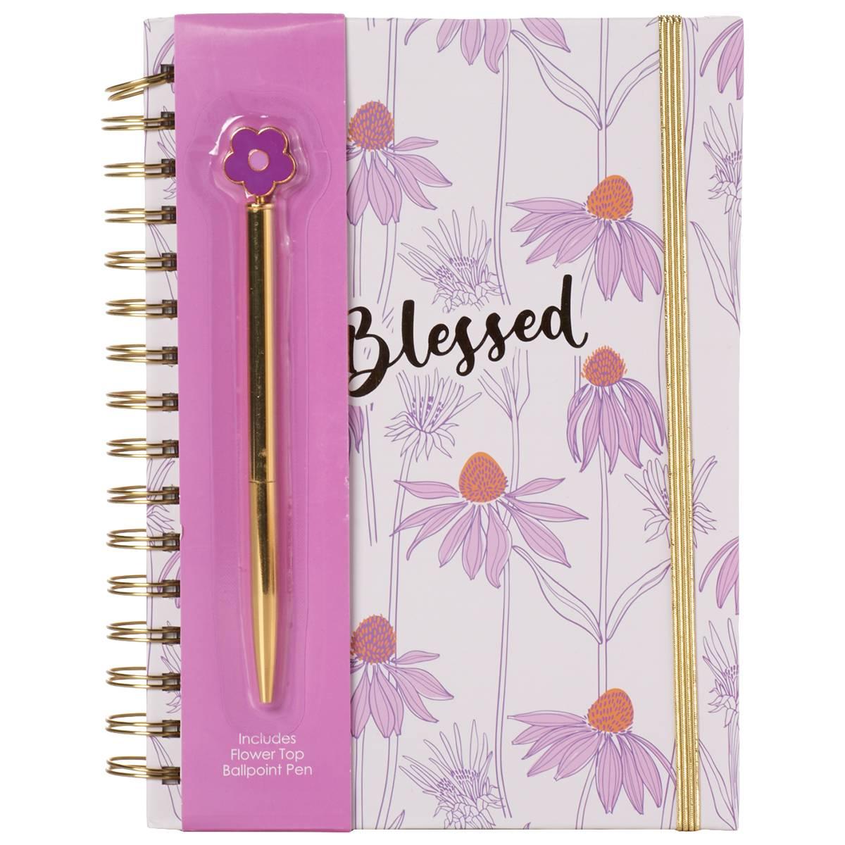 Click here for Purple Poppies Blessed Spiral Sketchbook with Pen prices
