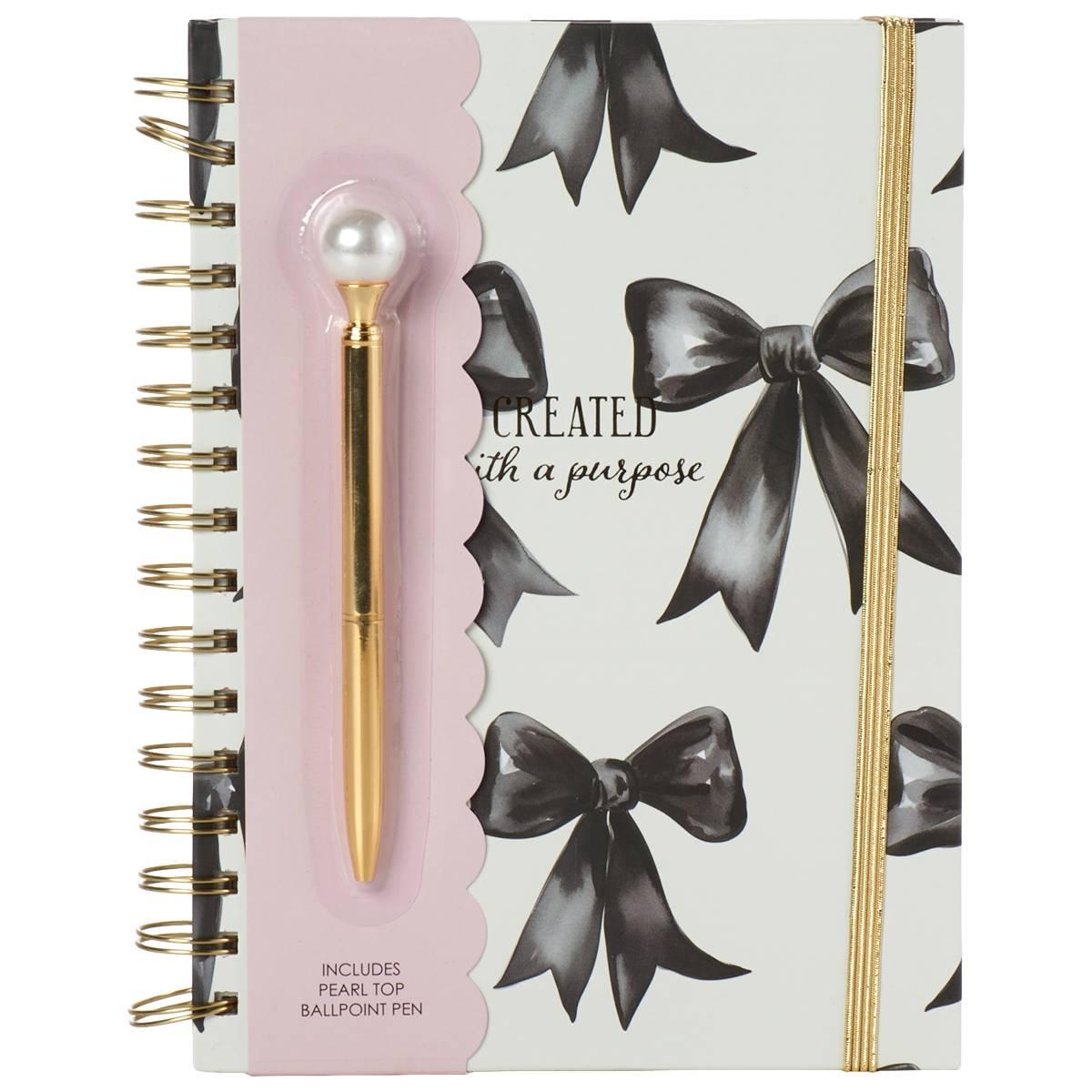 Click here for Black Bows Spiral Sketchbook with Pen prices