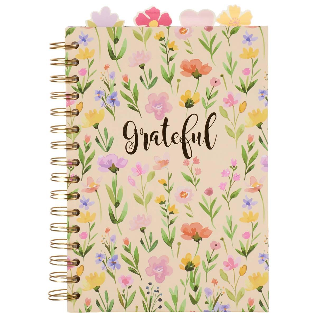 Click here for Grateful Flowers Spiral Sketchbook with Tabs prices