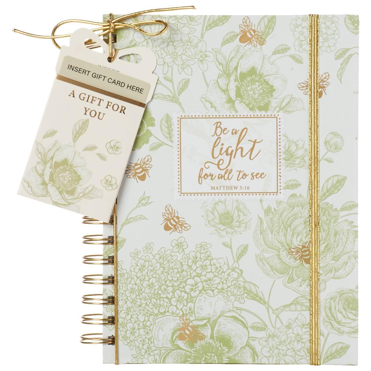 Click here for Votum Be The Light Spiral Notebook with Pen prices
