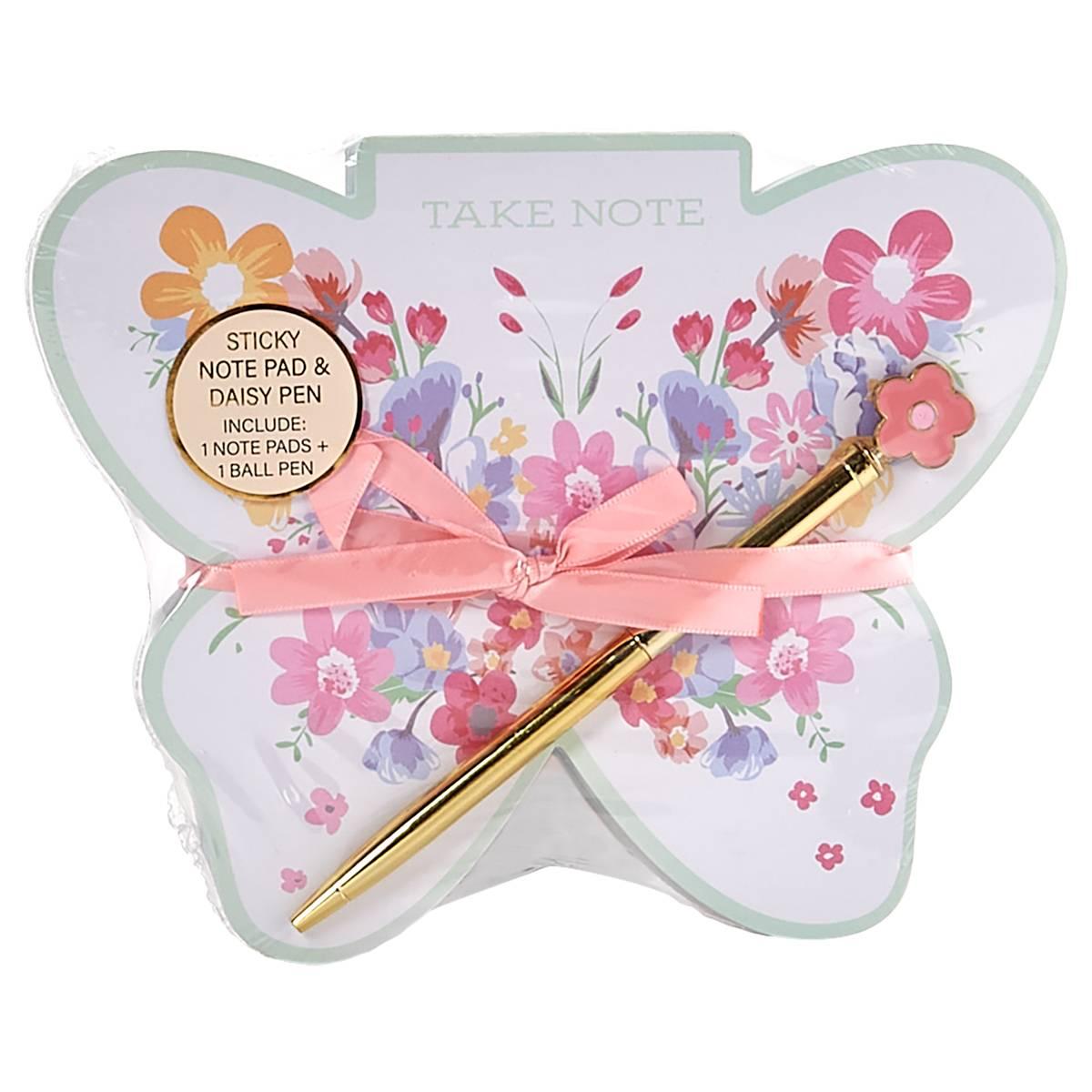 Click here for Floral Butterfly Memo Pad w/Pen prices