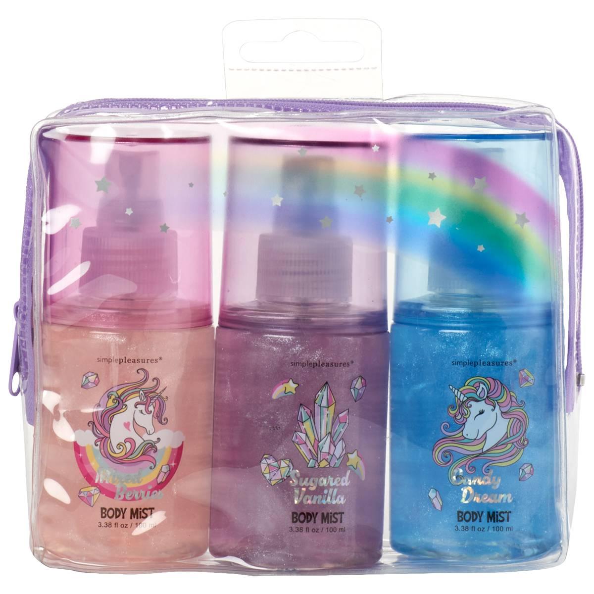 Click here for Girls Simple Pleasures(R) 3pk. Unicorn Gems Body M... prices