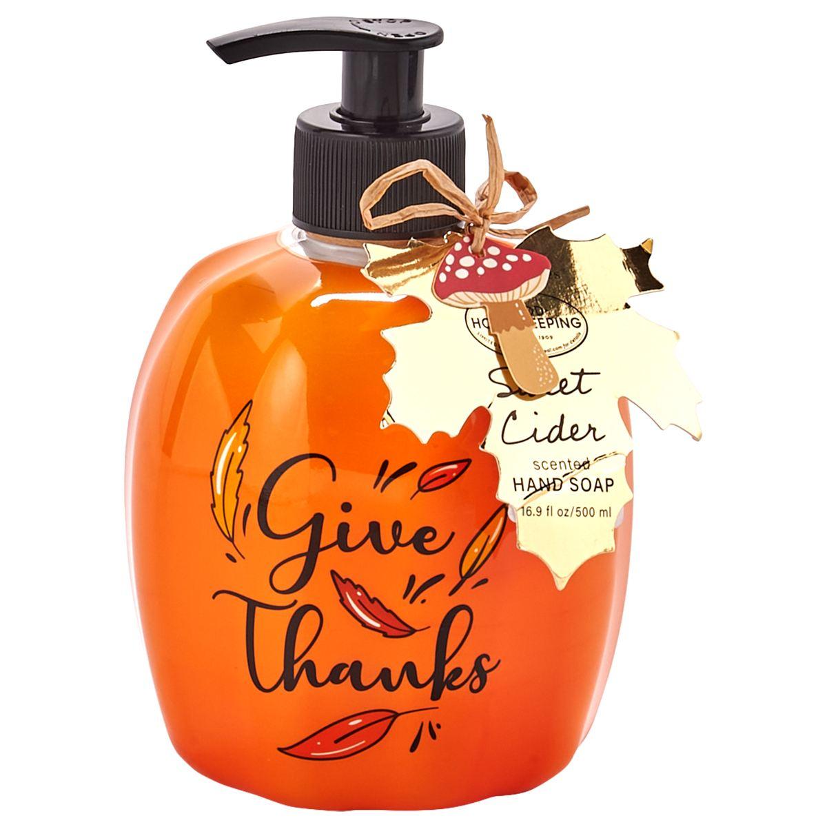 Click here for Simple Pleasures(R) Orange Pumpkin Give Thanks Han... prices