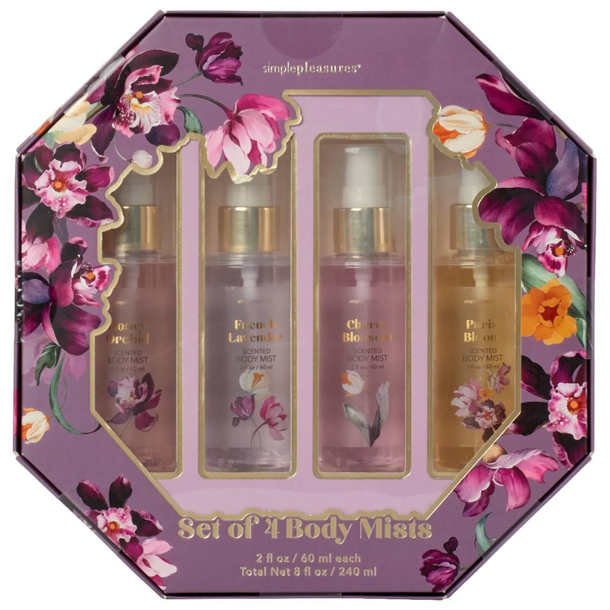 Click here for Simple Pleasures(R) Purple Floral 4pc. Body Mist S... prices