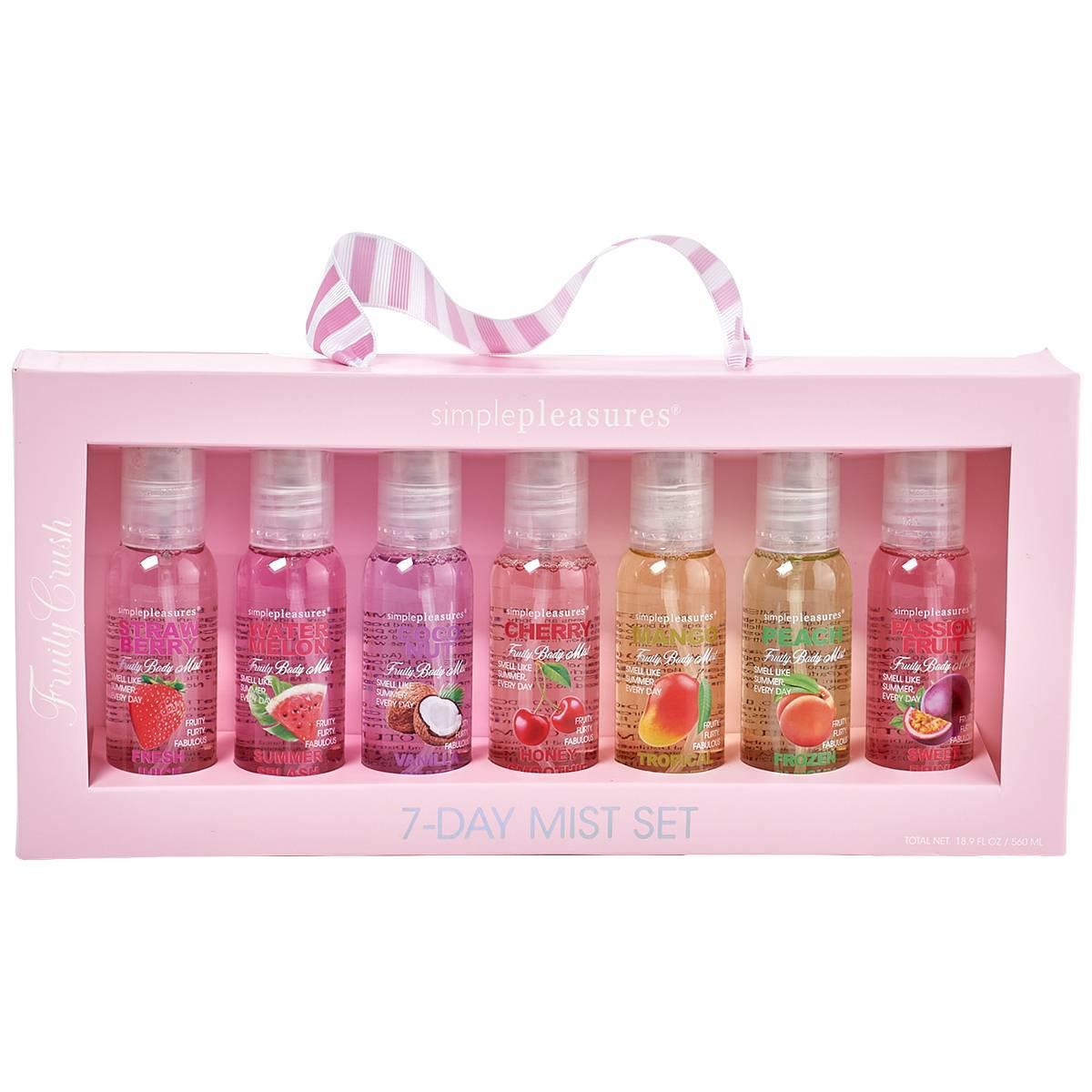 Click here for Simple Pleasures(R) 7 Day Body Mist Set prices