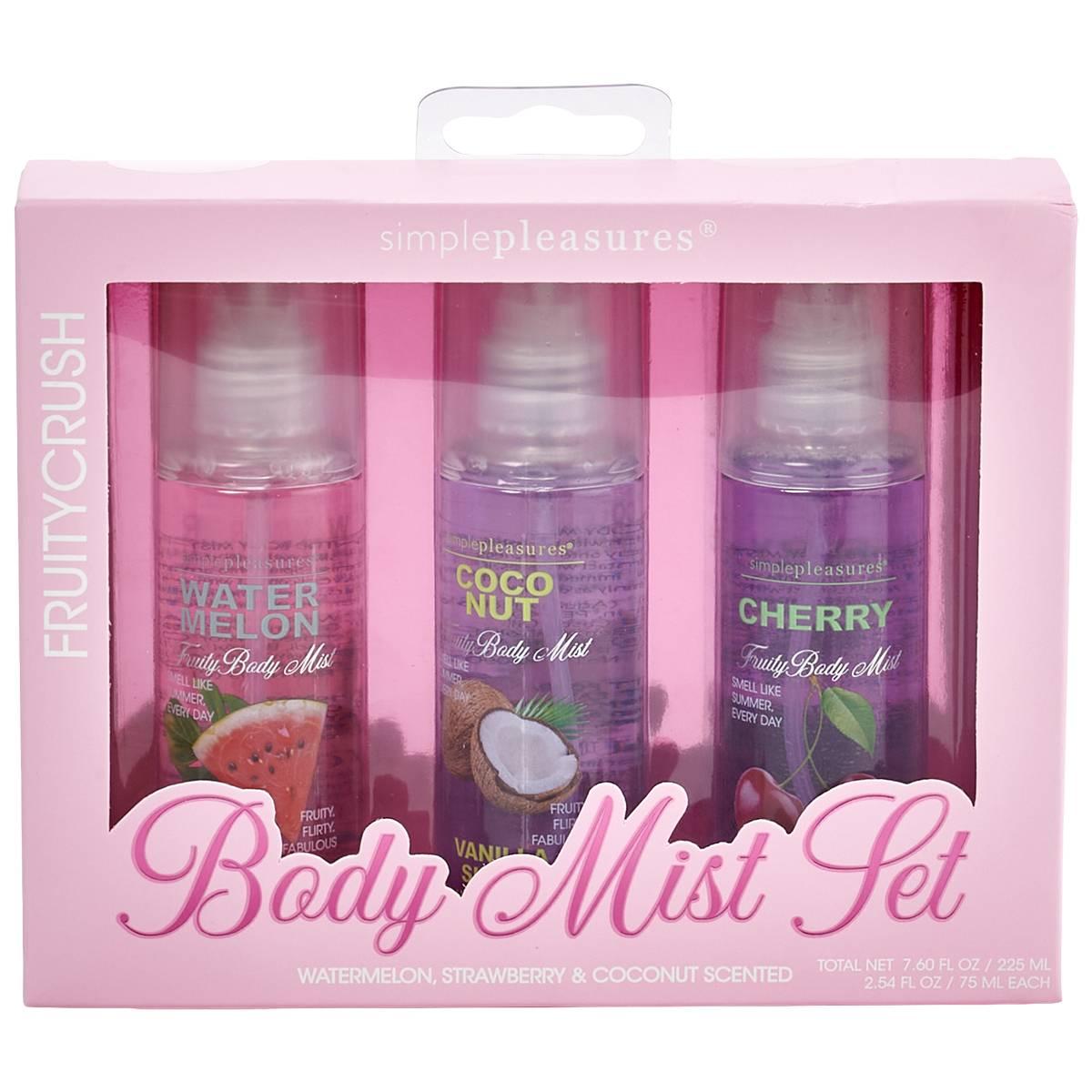 Click here for Simple Pleasures(R) Fruity Crush 3pc. Body Mist Se... prices