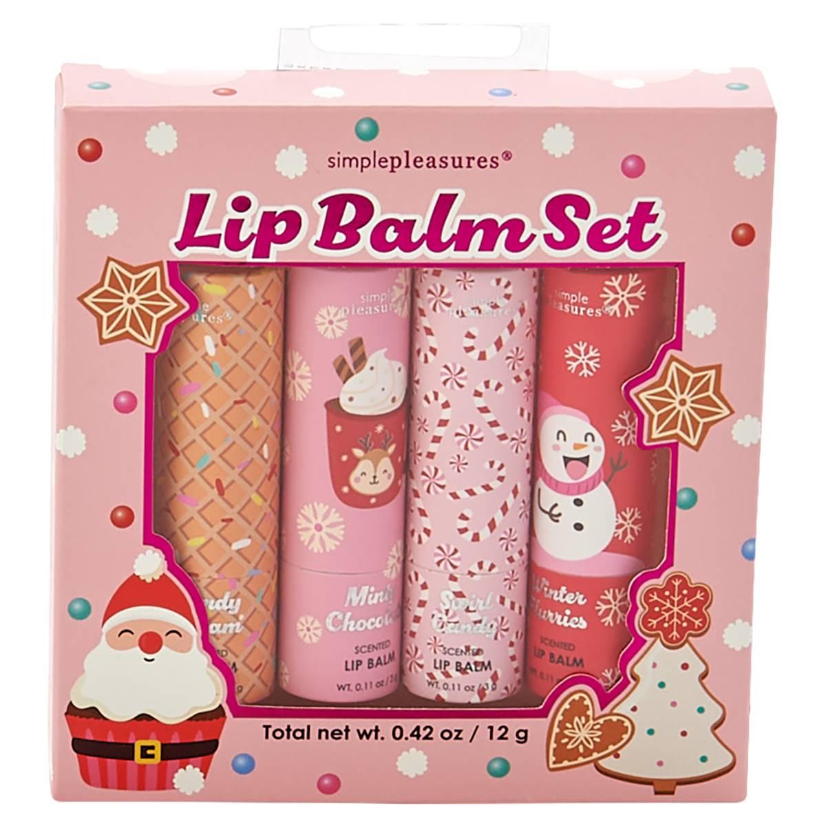 Click here for Simple Pleasures(R) 4pc. Lip Balm Collection - Pin... prices