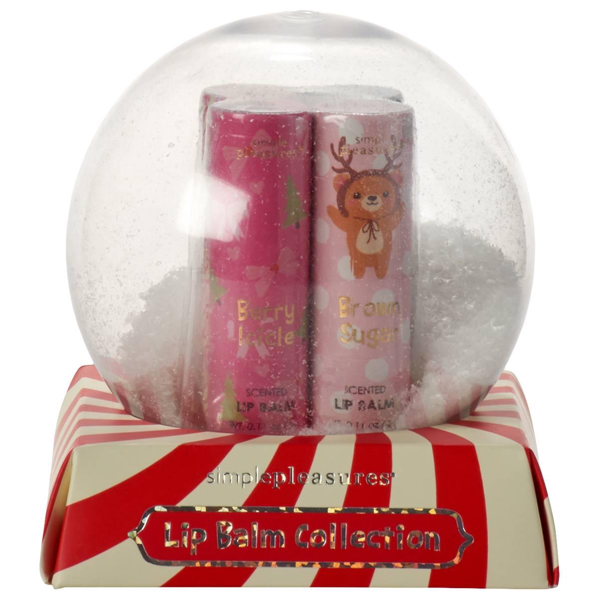 Click here for Simple Pleasures(R) Peppermint Snow Globe 4pk. Lip... prices
